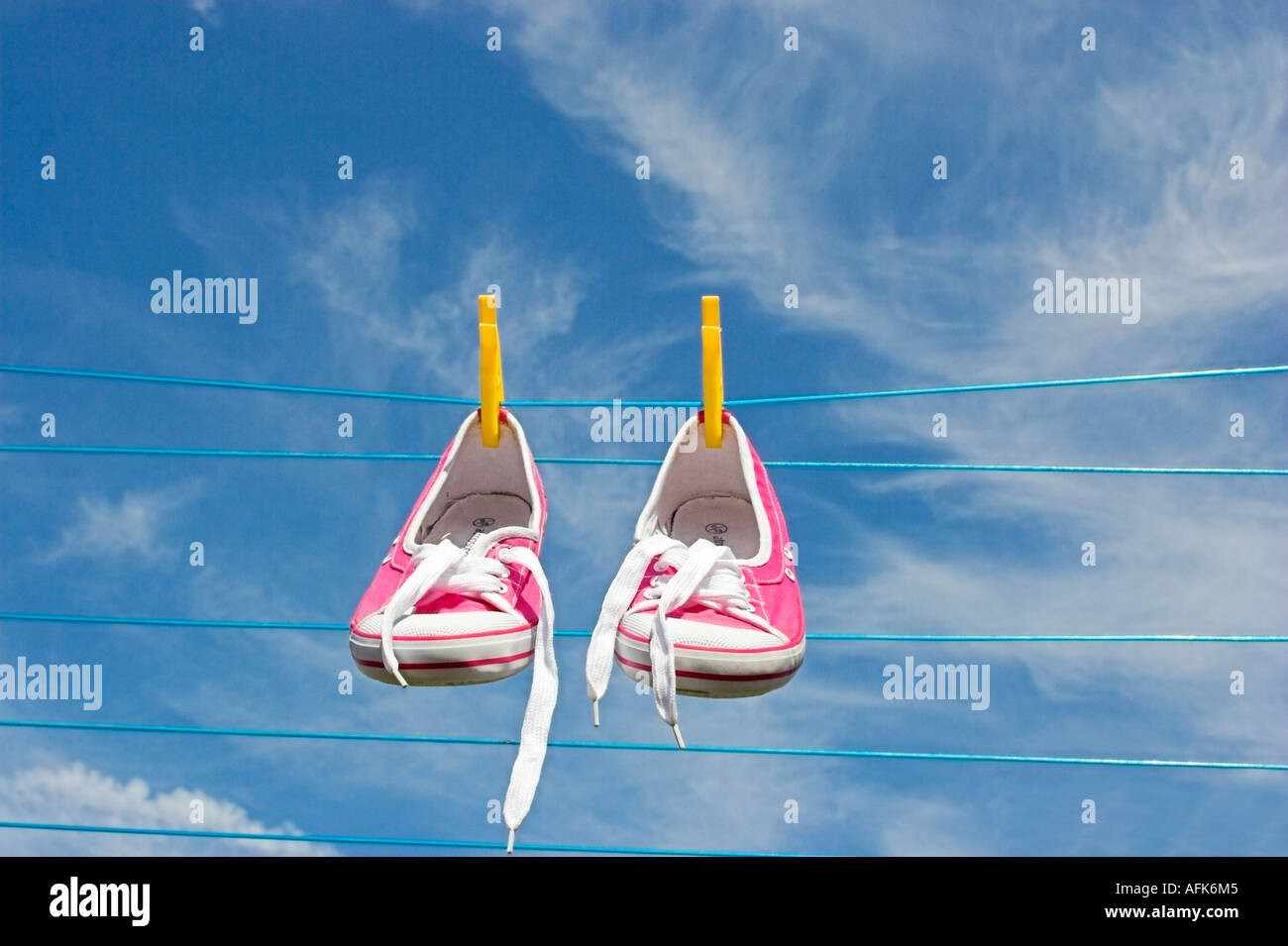 Two washing lines hi-res stock photography and images - Alamy