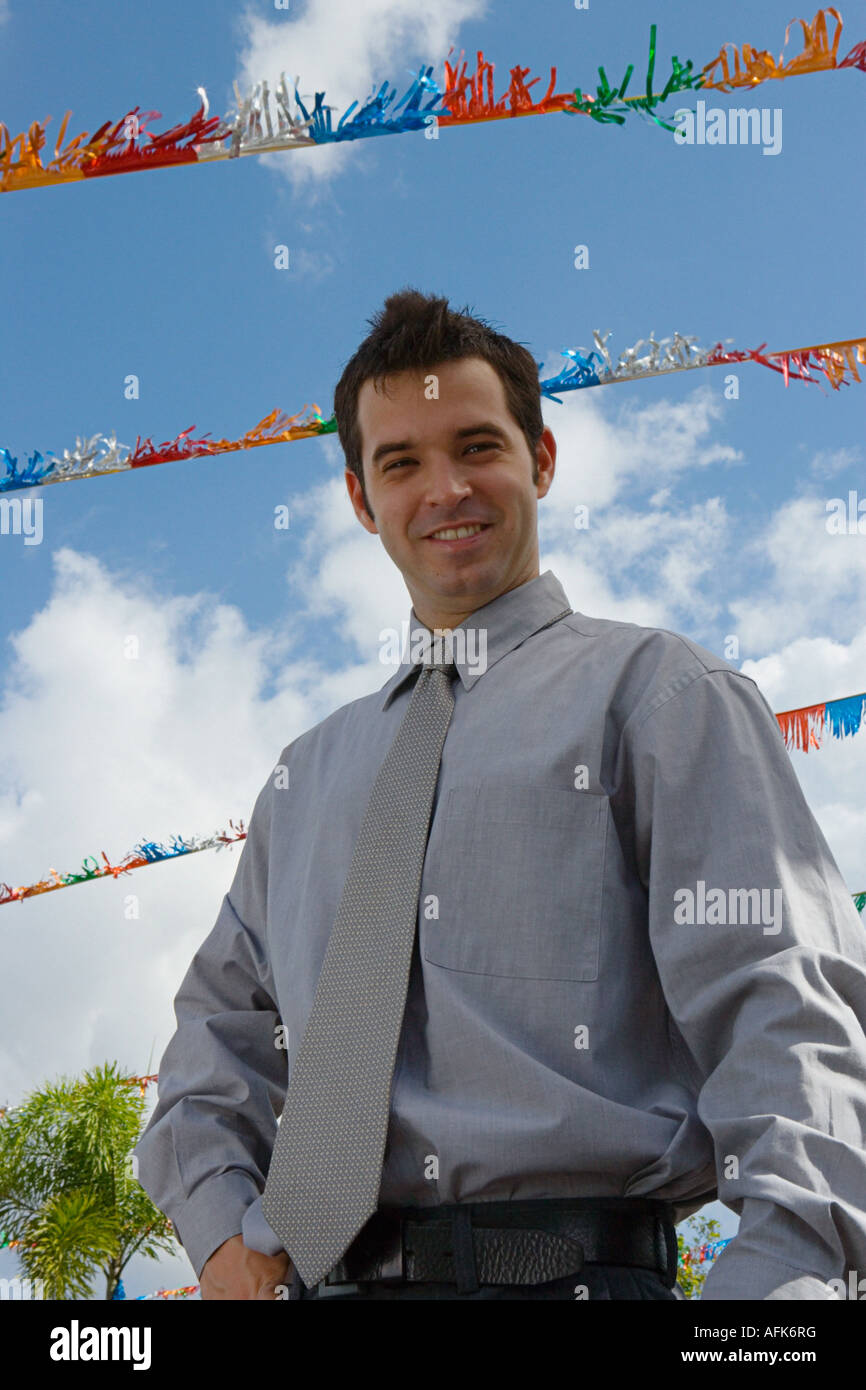 Portrait of a salesman Stock Photo - Alamy