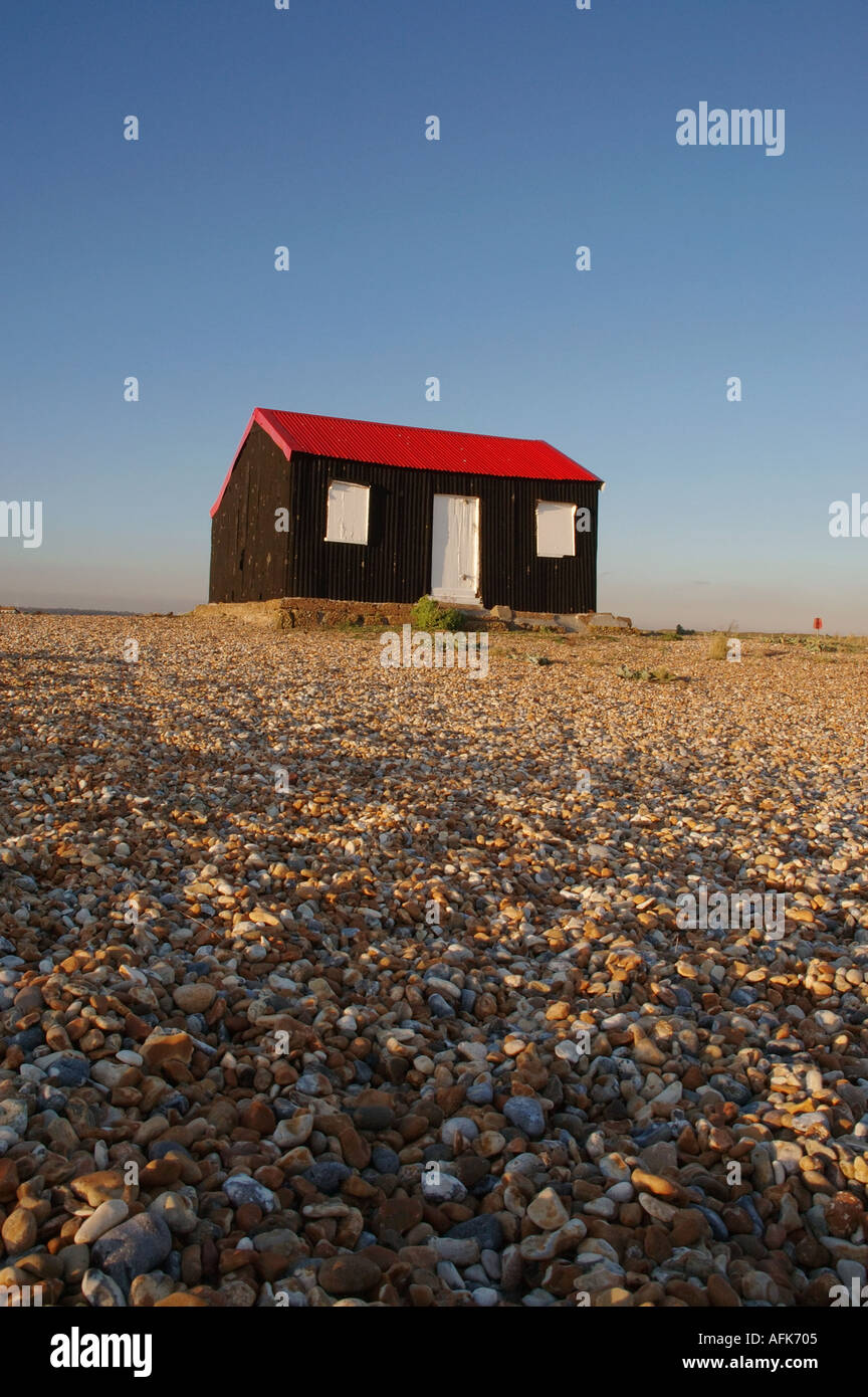Hut at Rye Harbour East Sussex England UK Stock Photo - Alamy