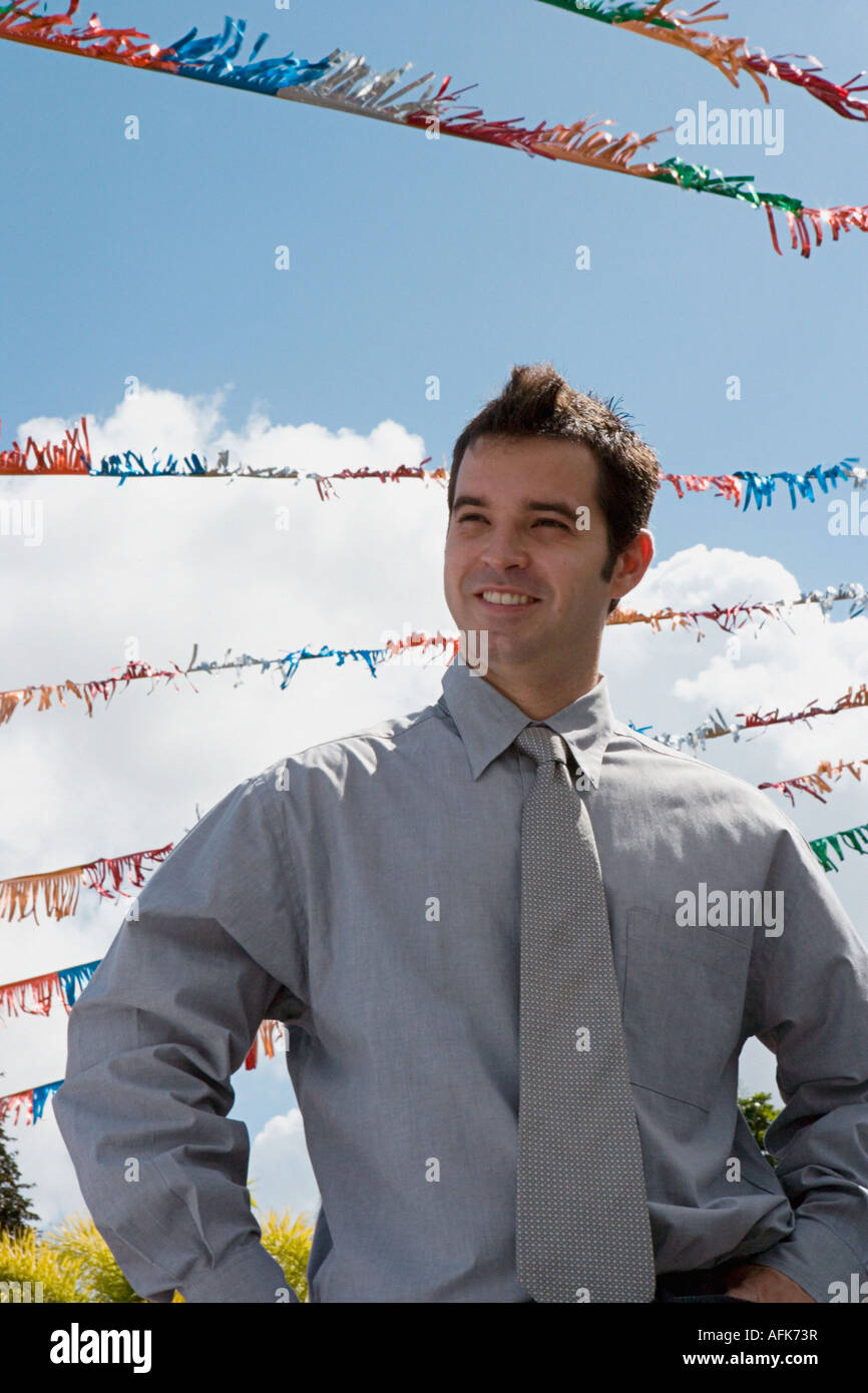 Portrait of a salesman outdoors Stock Photo - Alamy