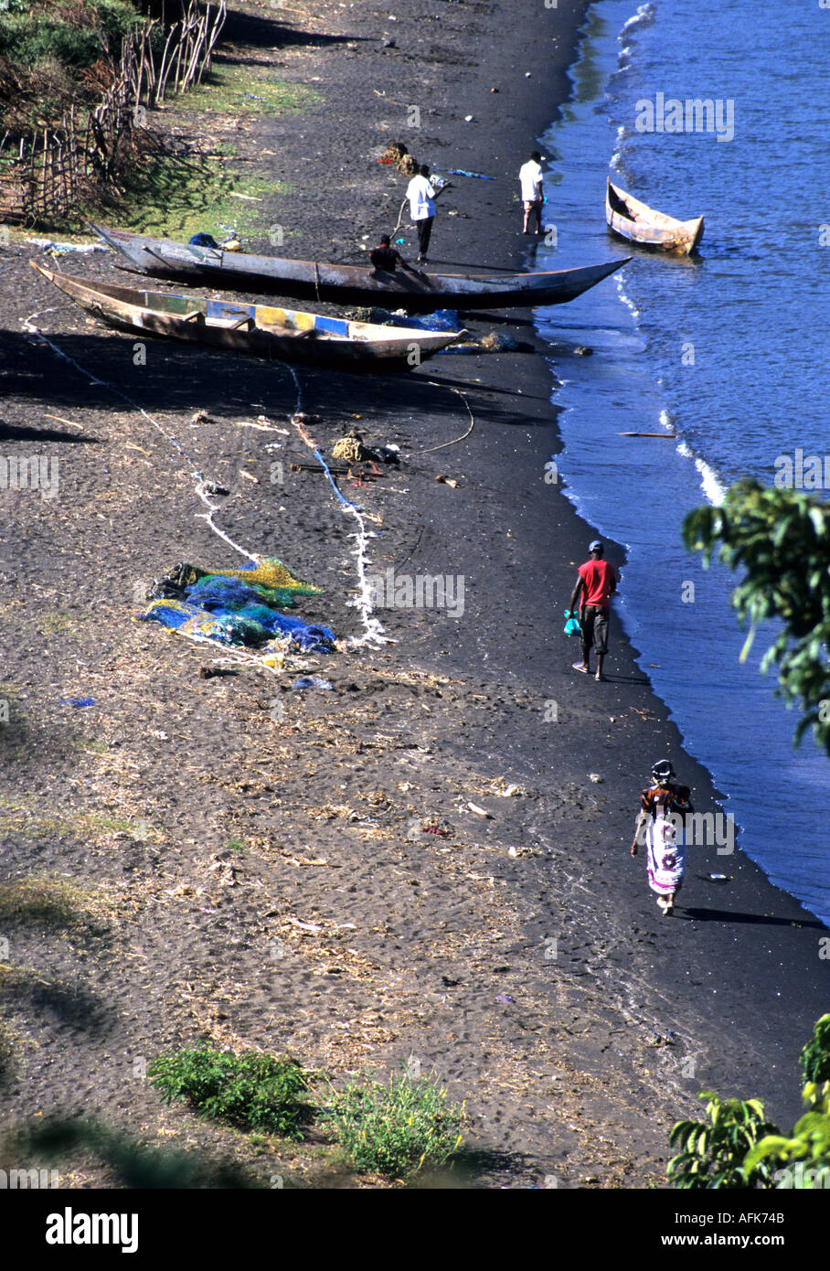 Beach Mfangano Island Lake Victoria Kenya Stock Photo - Alamy