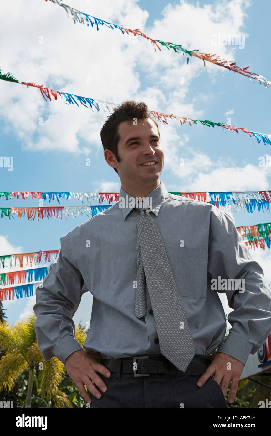 Portrait of a salesman outdoors Stock Photo - Alamy