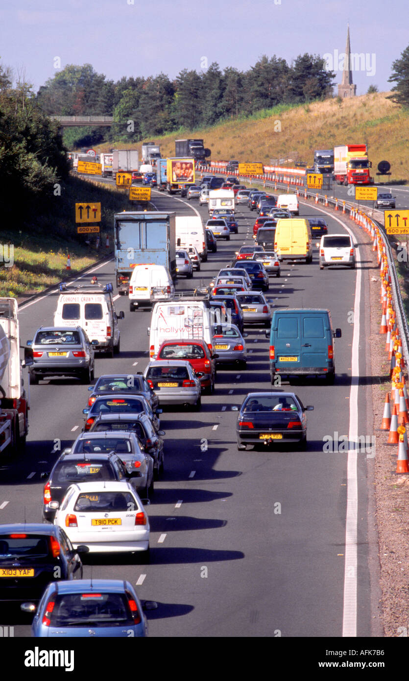 MOTORWAY CONGESTION UK Stock Photo - Alamy