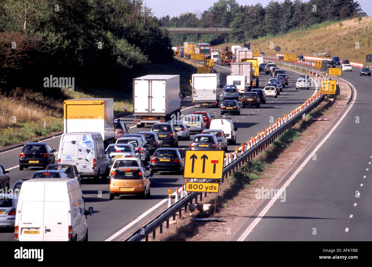 MOTORWAY CONGESTION UK Stock Photo - Alamy
