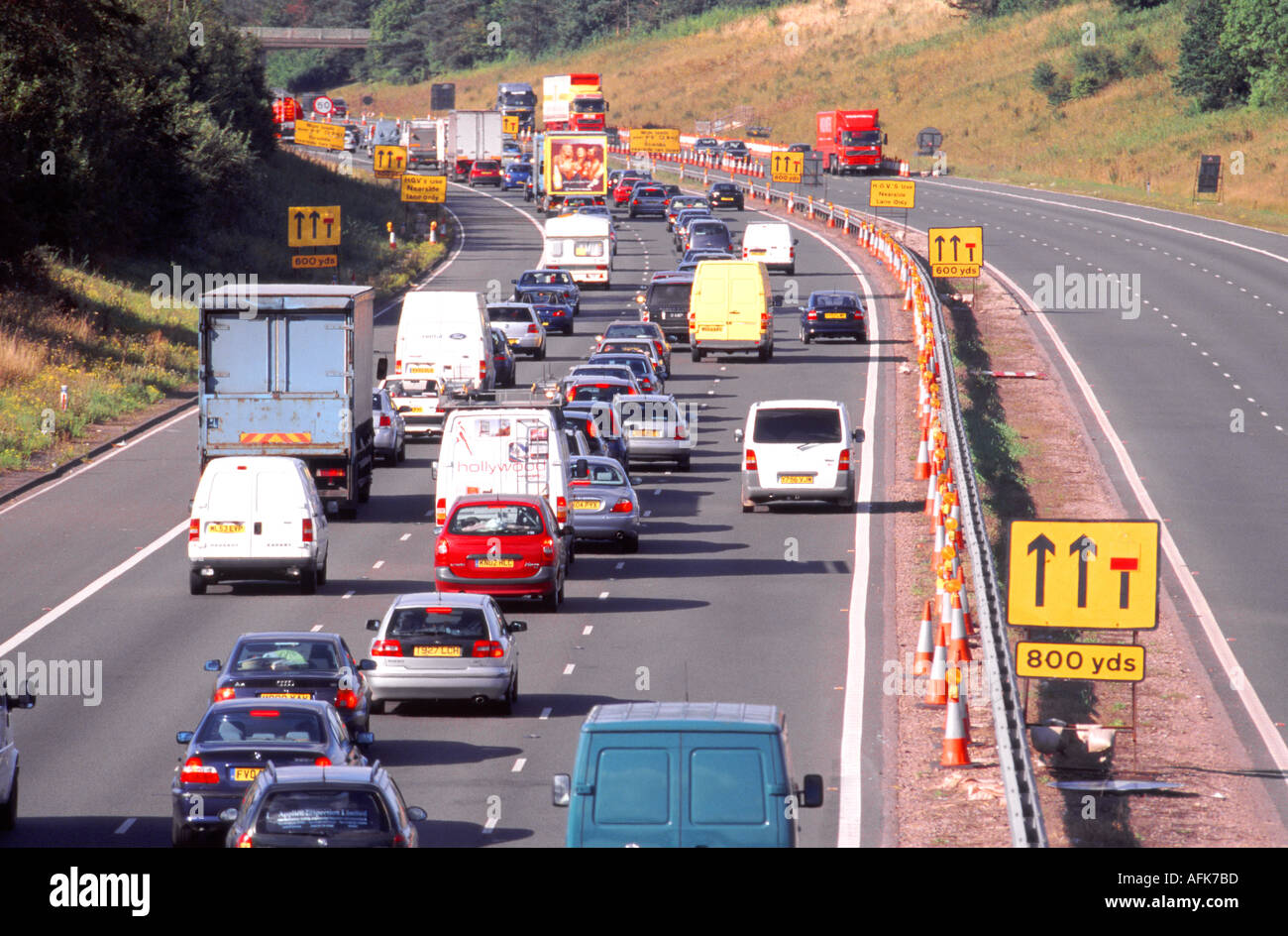 MOTORWAY CONGESTION UK Stock Photo - Alamy