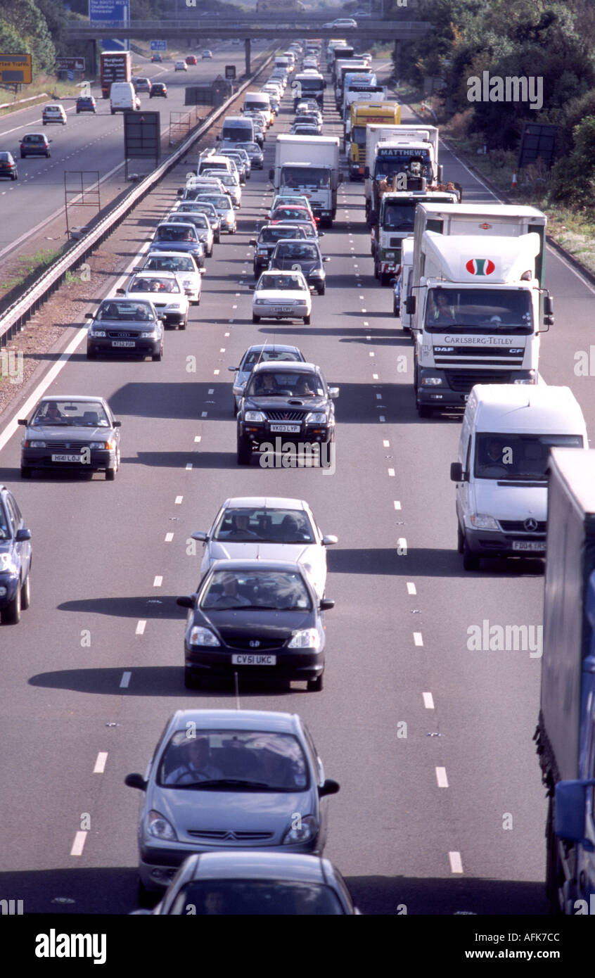 MOTORWAY CONGESTION UK Stock Photo - Alamy