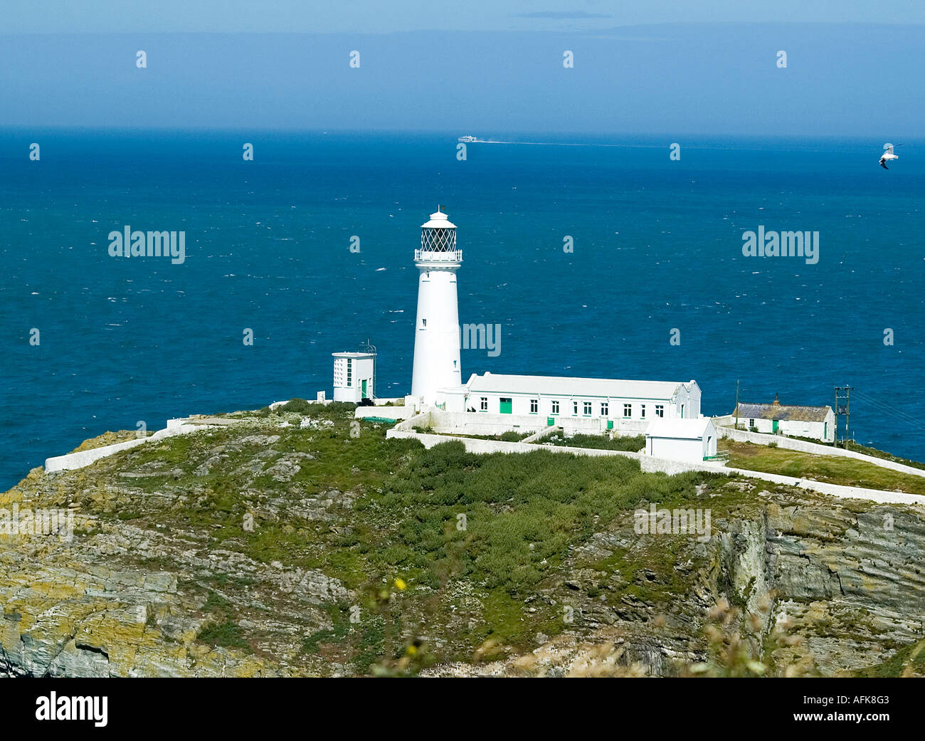 South Stack Lighthouse, Holyhead, Anglesey, North West Wales Stock ...