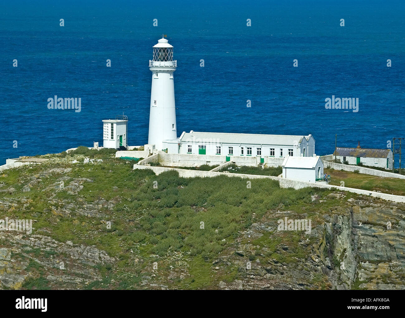 South Stack Lighthouse, Holyhead, Anglesey, North West Wales Stock ...