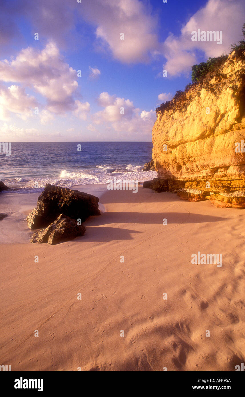 Cupecoy Beach on the island of Sint Maarten Dutch West Indies DWI ...