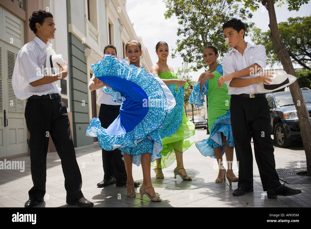 Children doing a traditional dance Stock Photo - Alamy
