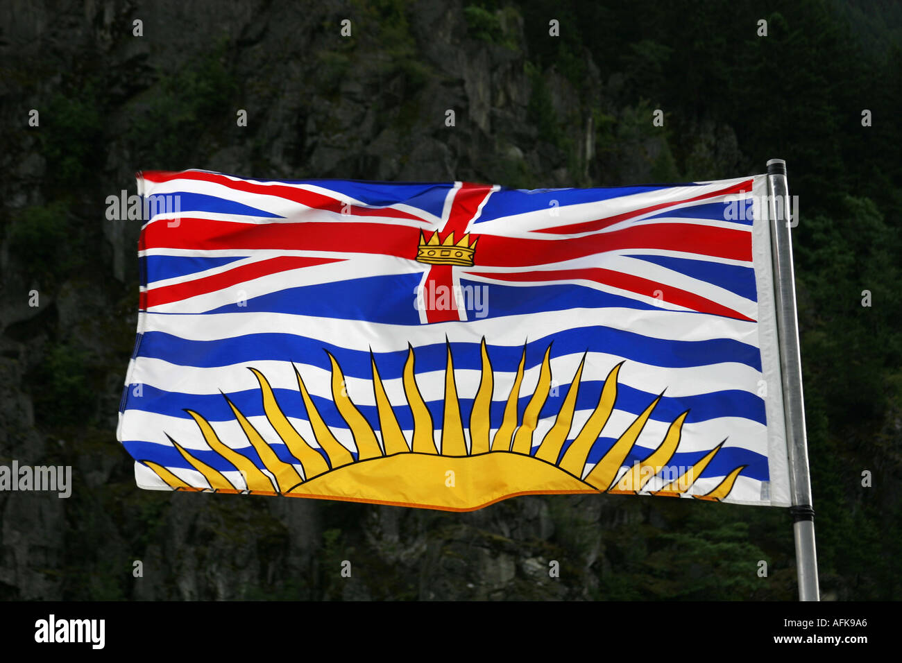 Flag of British Columbia Stock Photo - Alamy