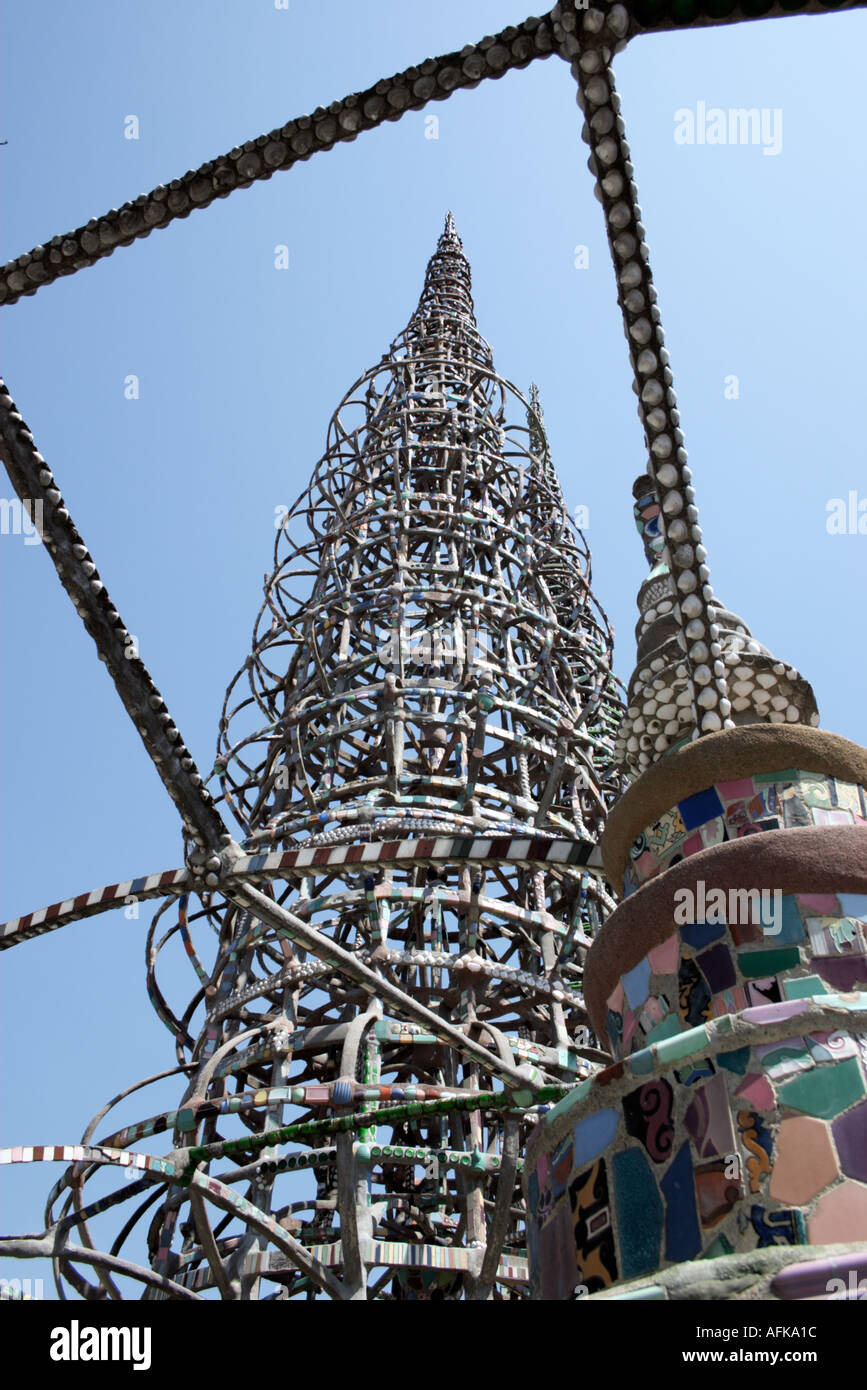 Watts Towers Los Angeles California Stock Photo - Alamy