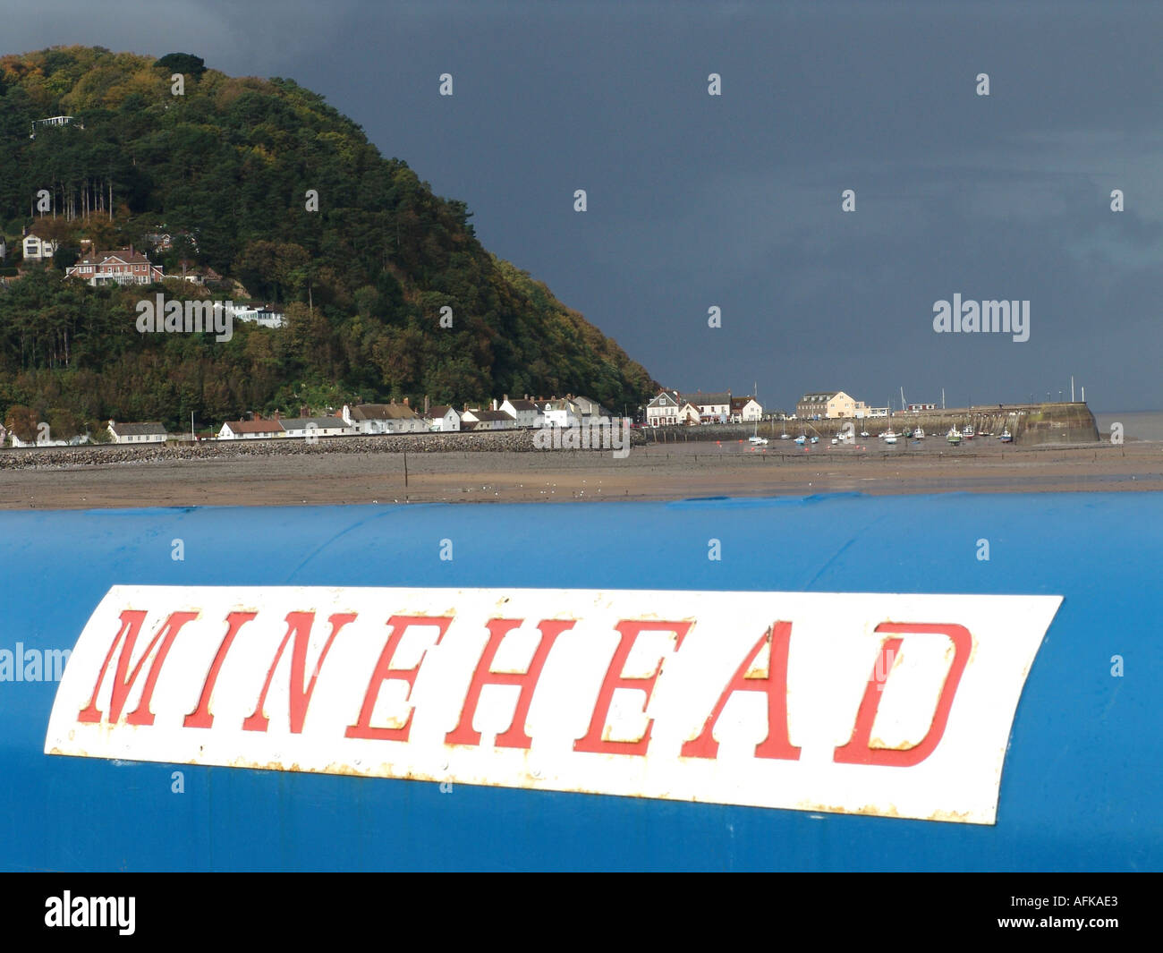 Beach uk minehead beach town hi-res stock photography and images - Alamy