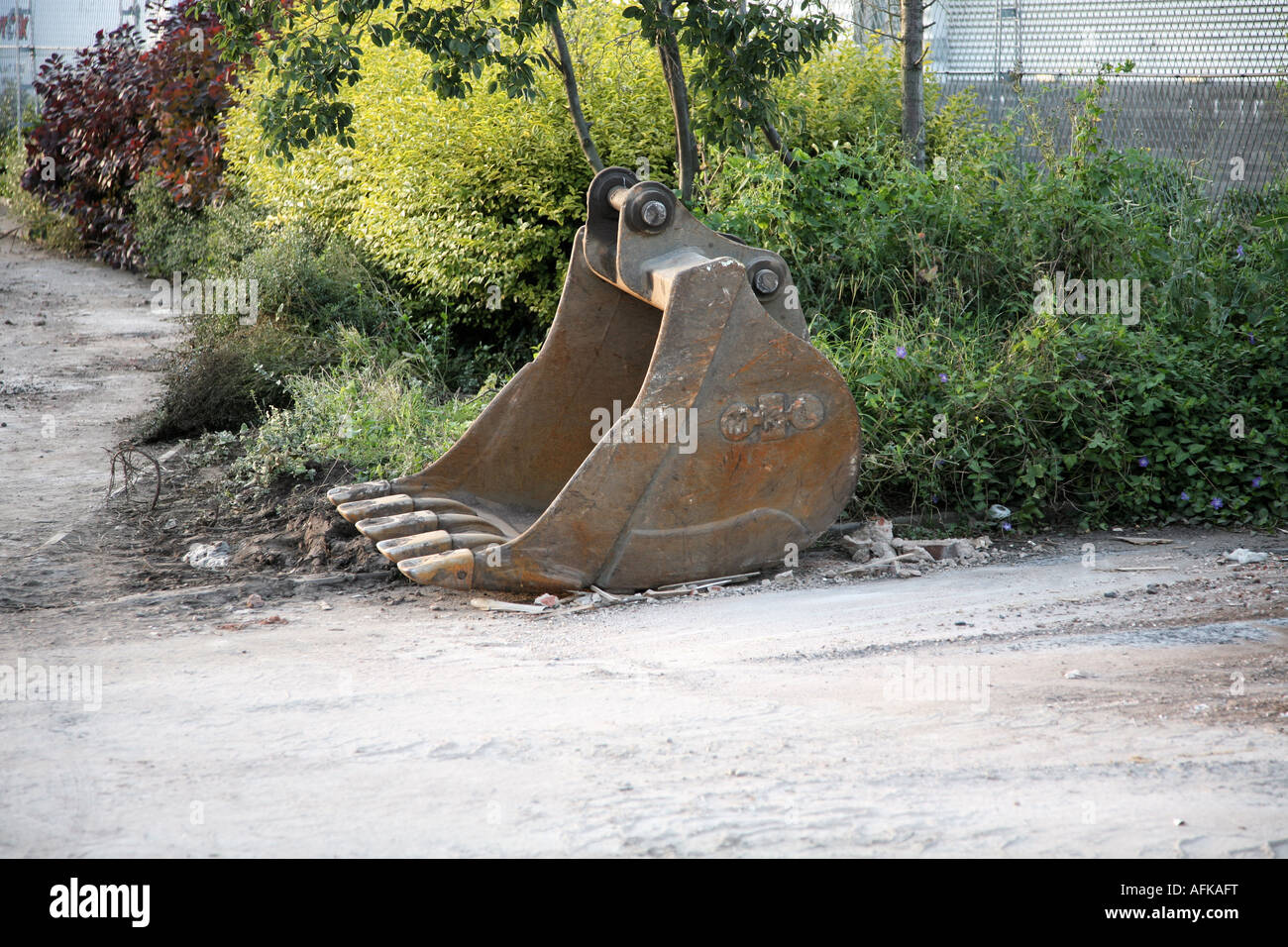 Digger Bucket 001 Stock Photo - Alamy