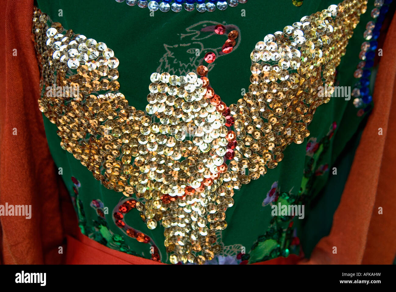 Close-up of an eagle design on a dress Stock Photo - Alamy