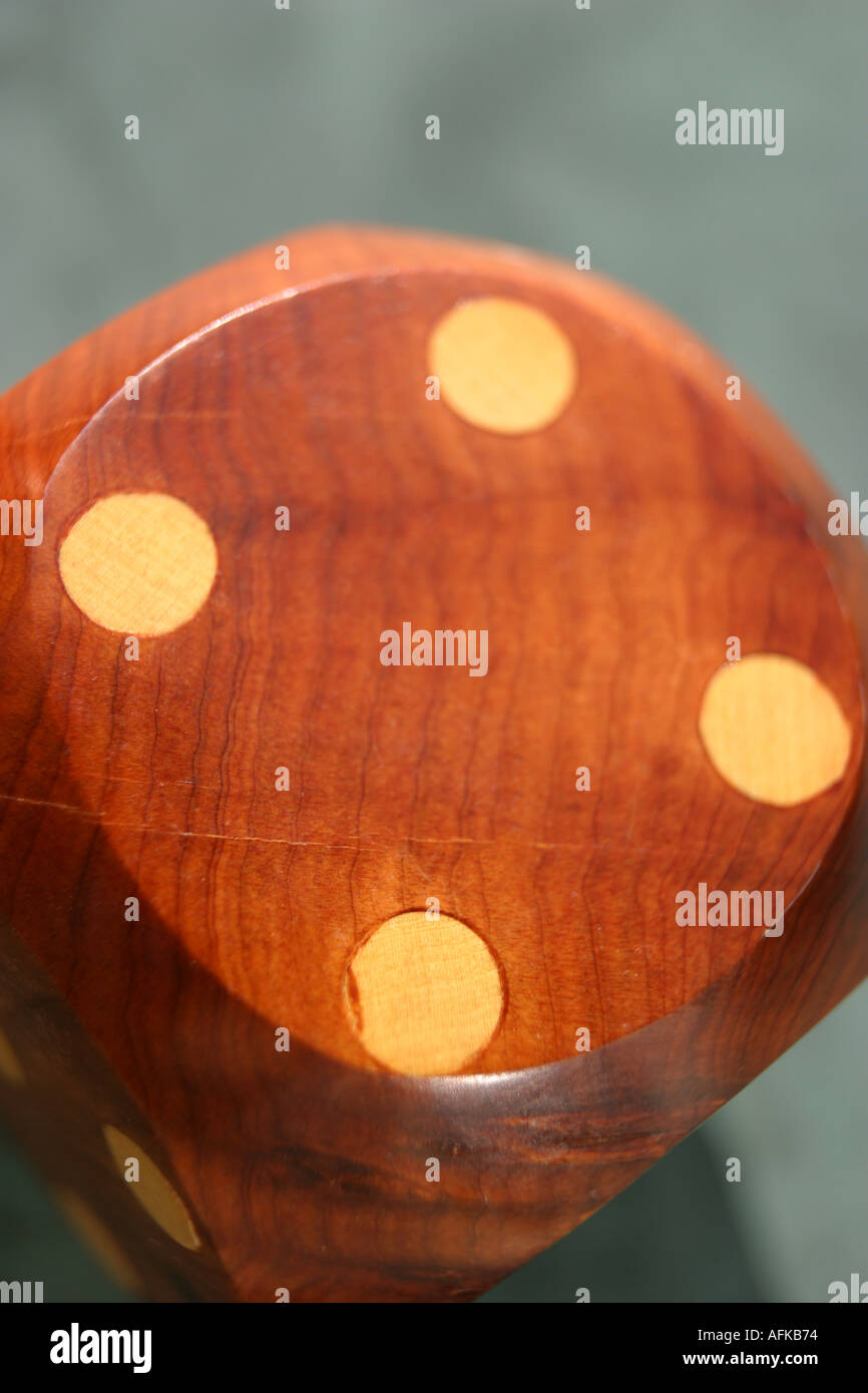 Wood dice Stock Photo - Alamy