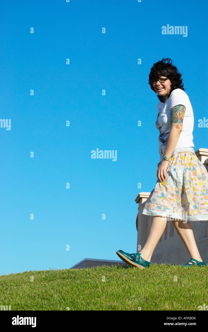 Young woman being playful Stock Photo - Alamy