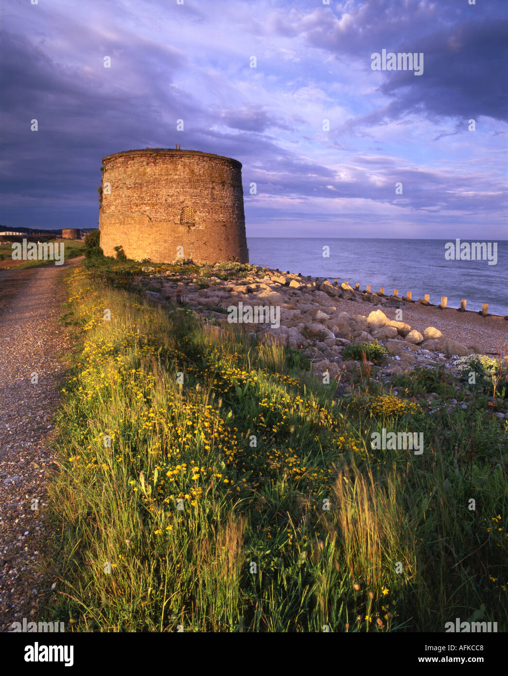 Martello Tower Hythe Kent UK Stock Photo - Alamy