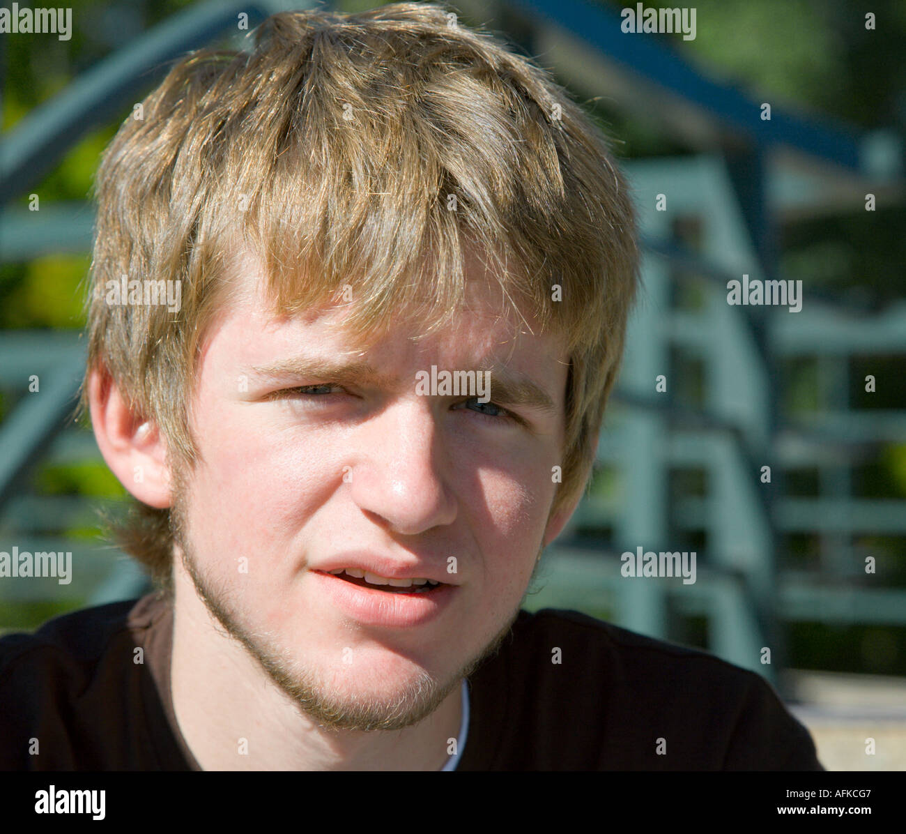 Close up teenage boys eyes hi-res stock photography and images - Alamy
