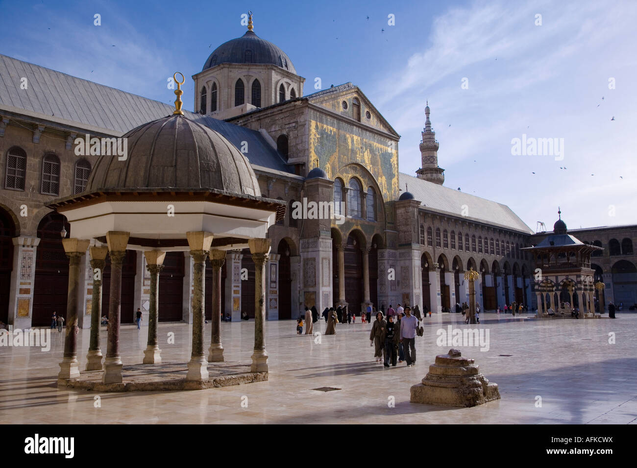 The Dome of the Clocks in the Umayyad Mosque, Damascus, Syria Stock ...