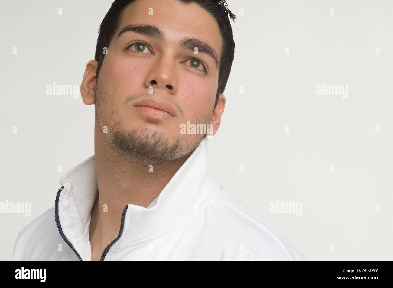 Young man looking up Stock Photo - Alamy Young man looking up Stock Photo - Alamy