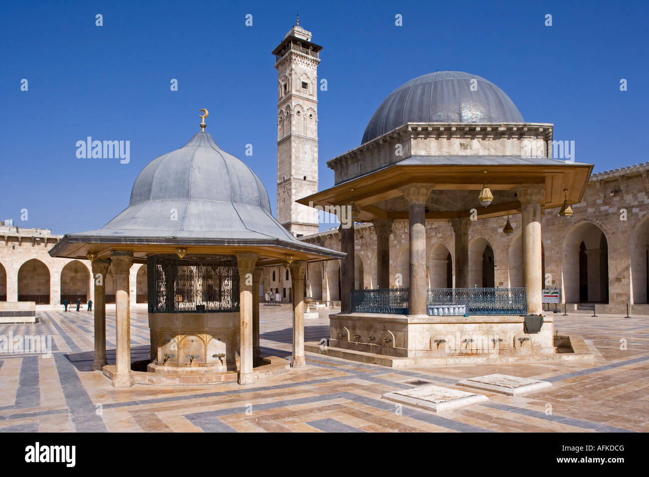 The Great Mosque in Aleppo was founded in the 8th century, although the ...