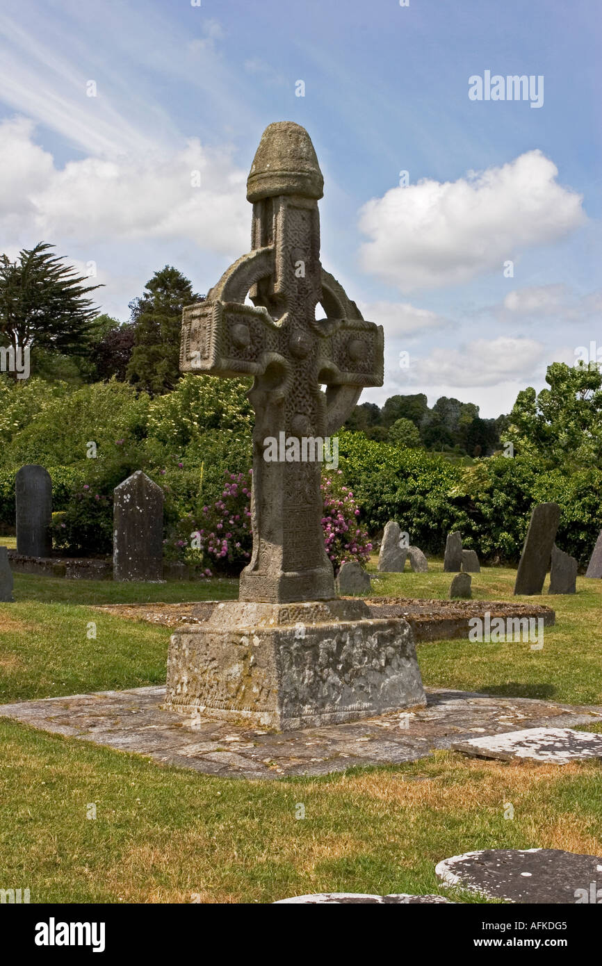Celtic High Cross at Ahenny, County Tipperary, Ireland Stock Photo - Alamy