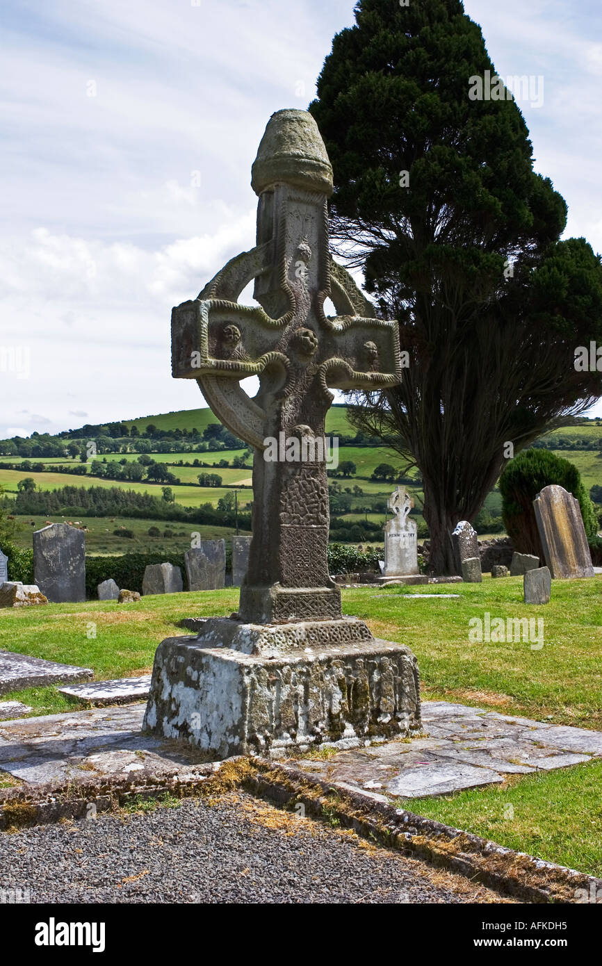 Celtic High Cross at Ahenny, County Tipperary, Ireland Stock Photo - Alamy