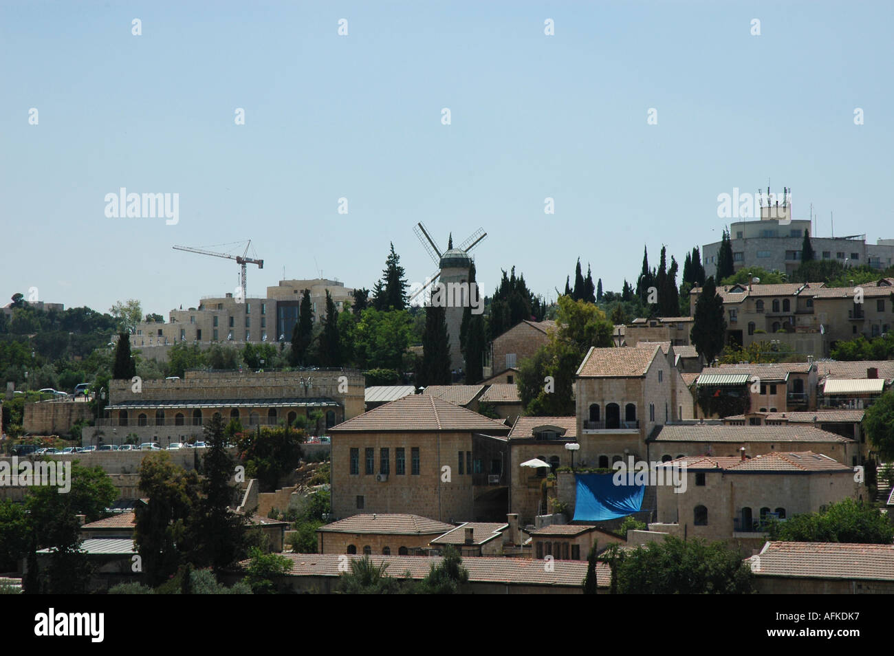 The windmill at Yamin Moshe Jerusalem was erected by Moshe Moses ...