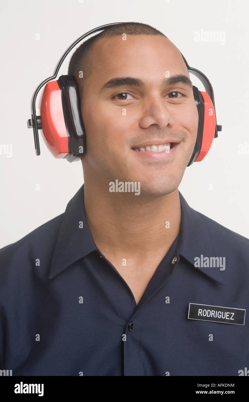 Portrait of airport ground traffic controller Stock Photo - Alamy