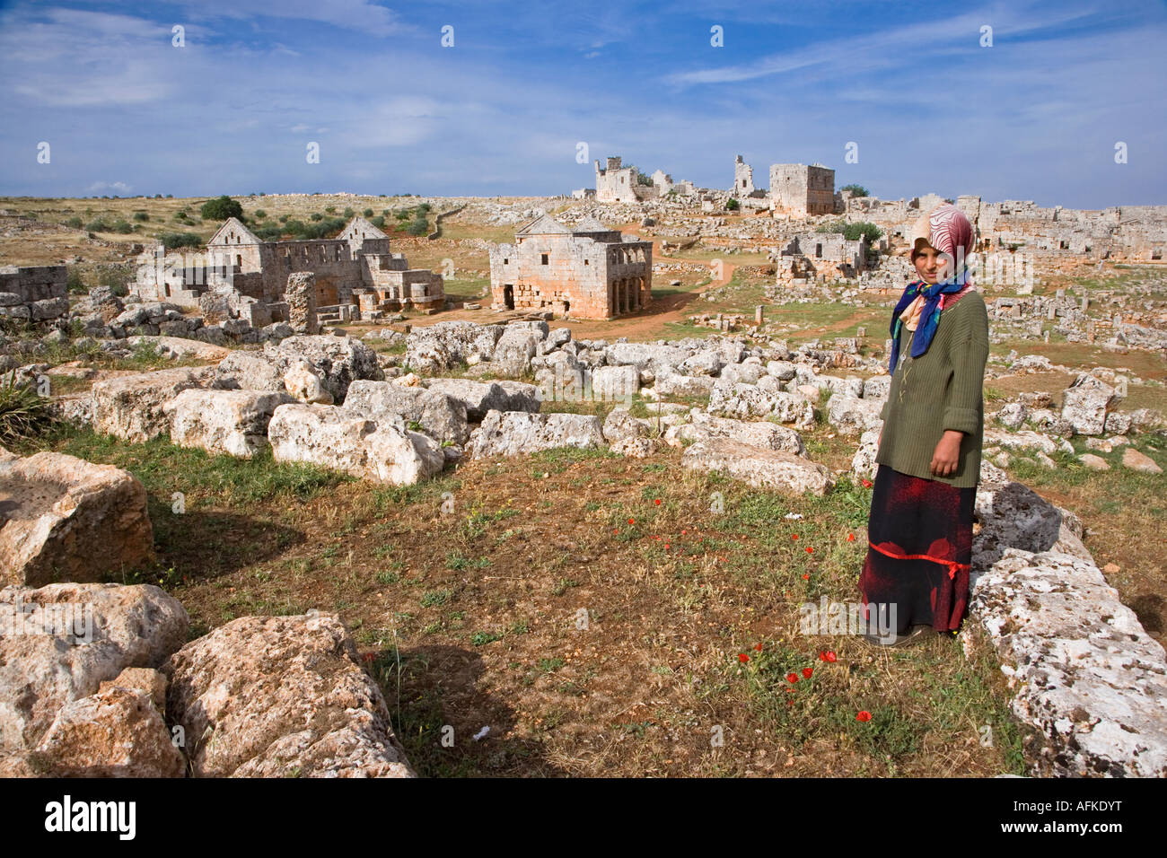 The "Dead City" of Serjilla, one of several Byzantine towns whose ...
