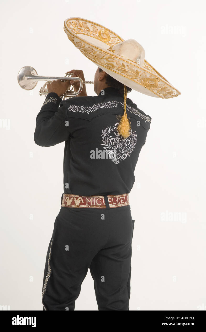 Portrait mariachi playing trumpet hi-res stock photography and images ...