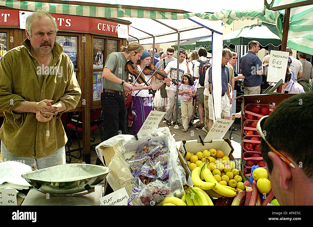 Bridport Saturday Market in South Street Bridport Dorset Stock Photo ...
