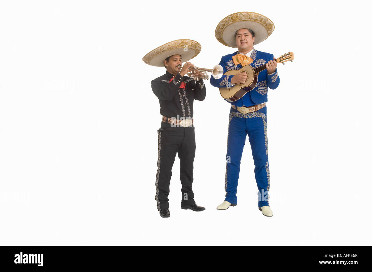 Portrait of Mariachi duo Stock Photo - Alamy