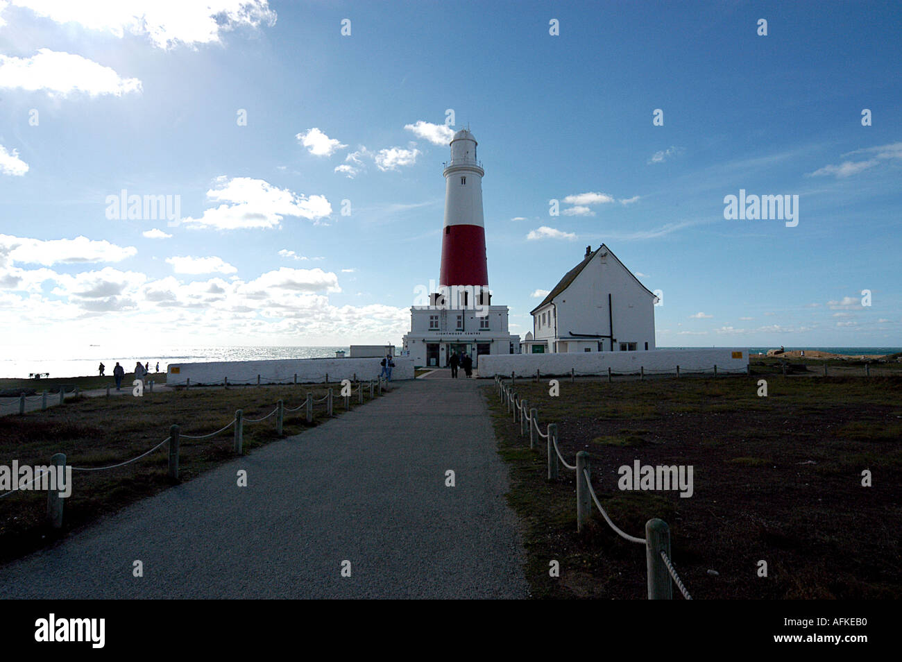 The Trinity House Lighthouse at Portland Bill, Dorset Stock Photo - Alamy