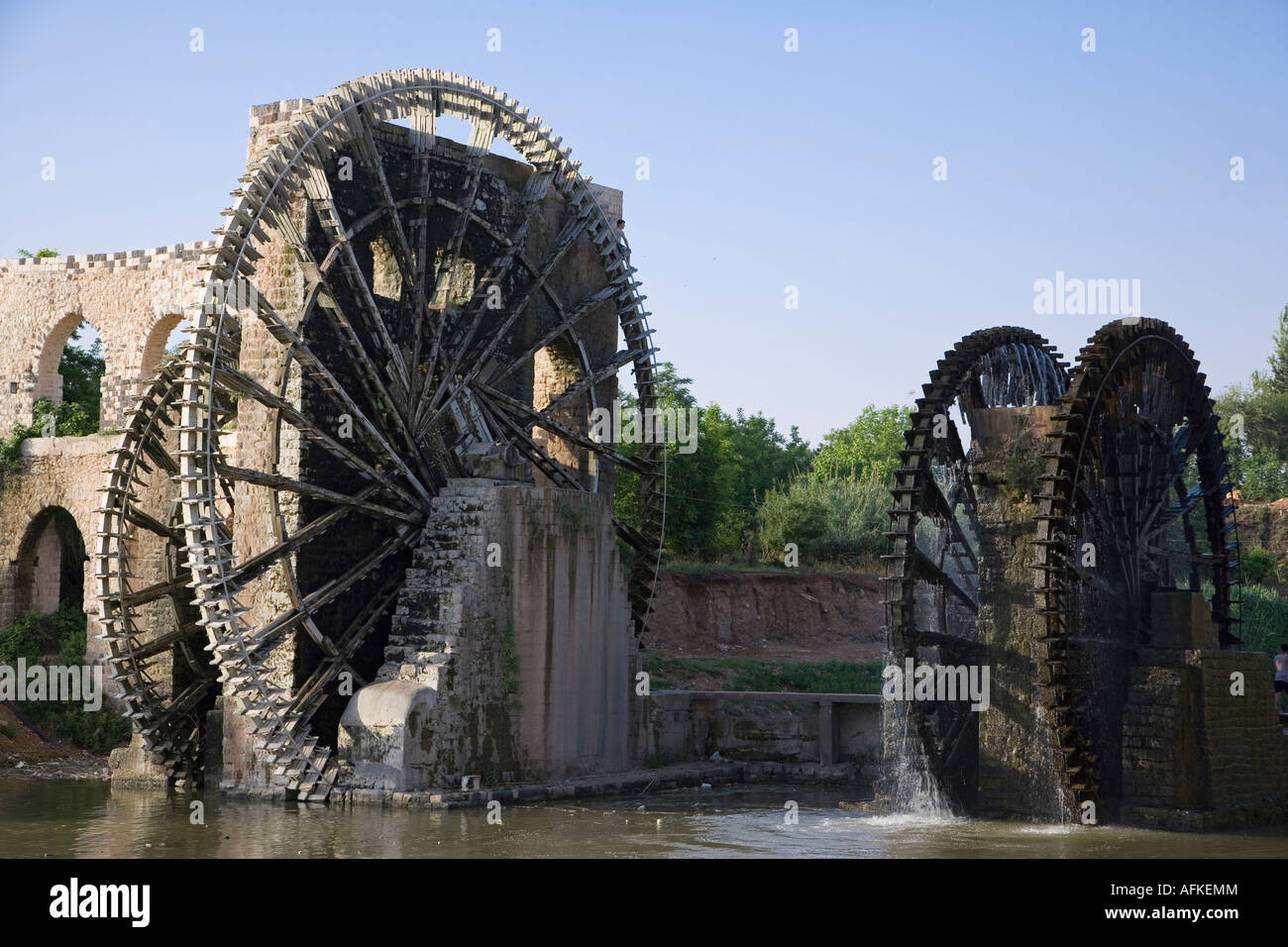 Noria at orontes river in hama High Resolution Stock Photography and ...