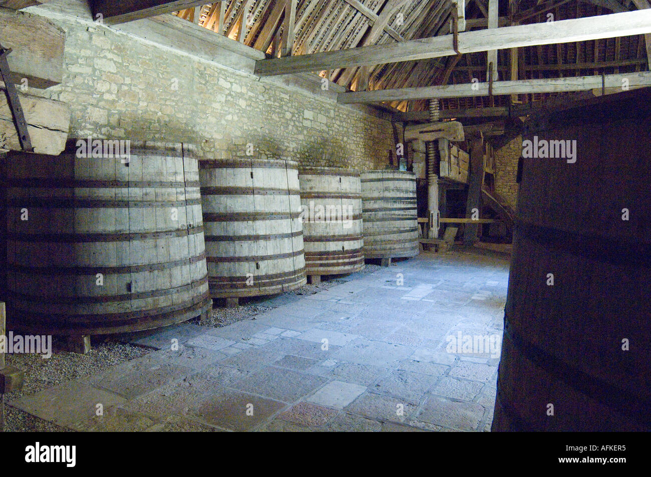 Large medieval wine vats hi-res stock photography and images - Alamy