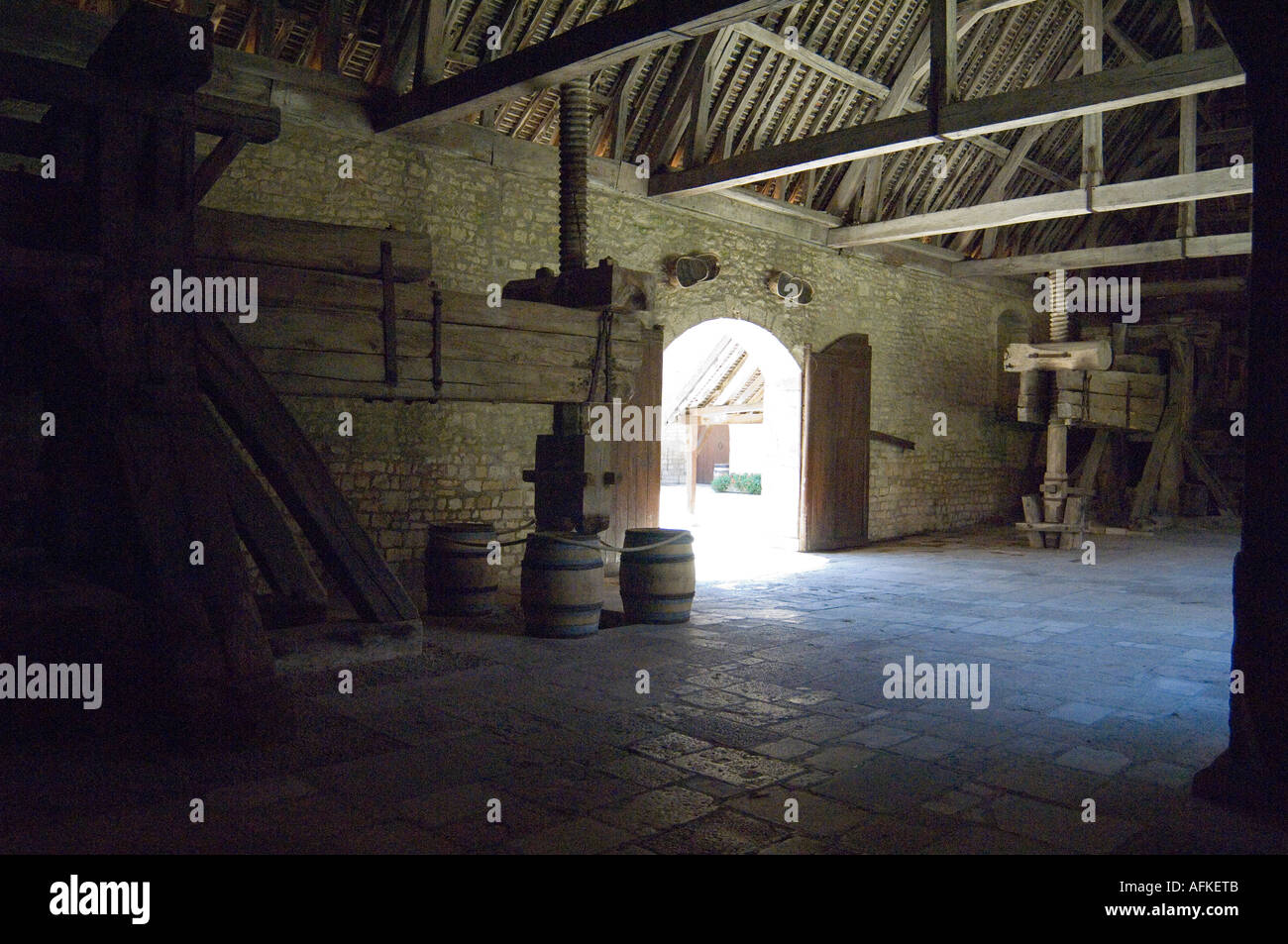 Medieval architecture farm buildings bourgogne hi-res stock photography ...