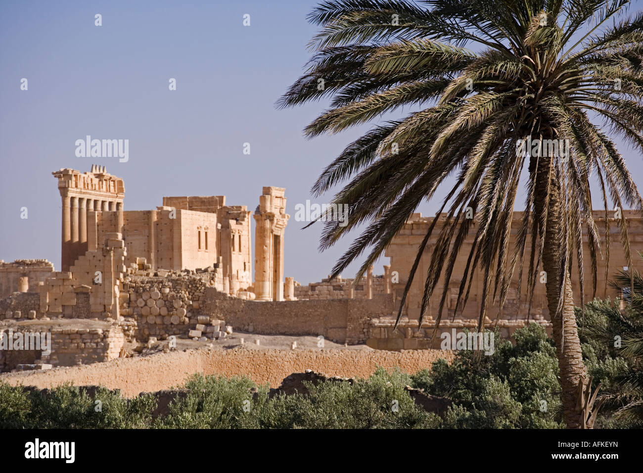 The Temple of Bel in the spectacular ruined city of Palmyra, Syria ...