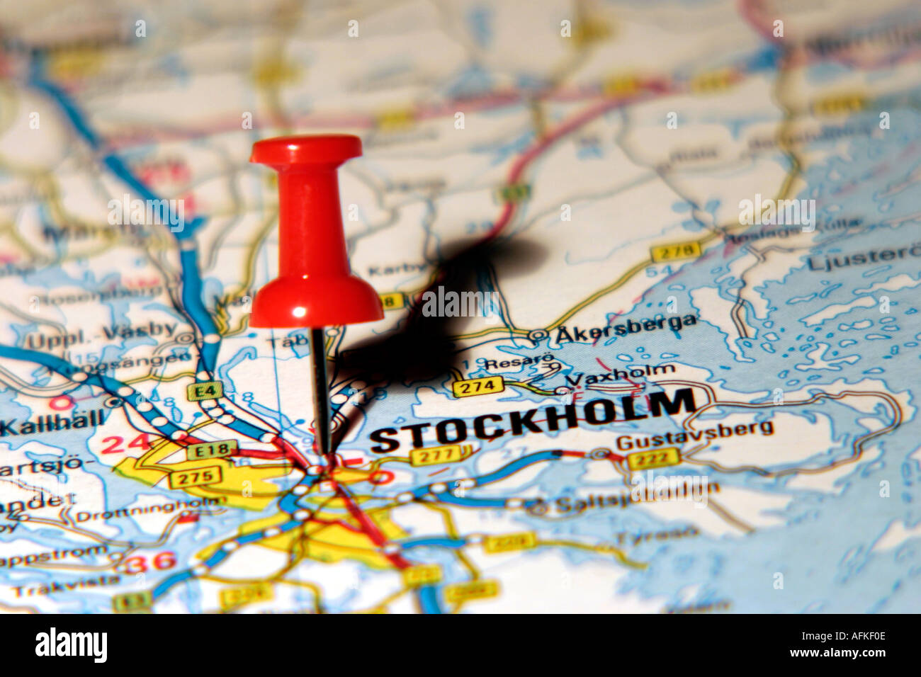 Stockholm map hi-res stock photography and images - Alamy
