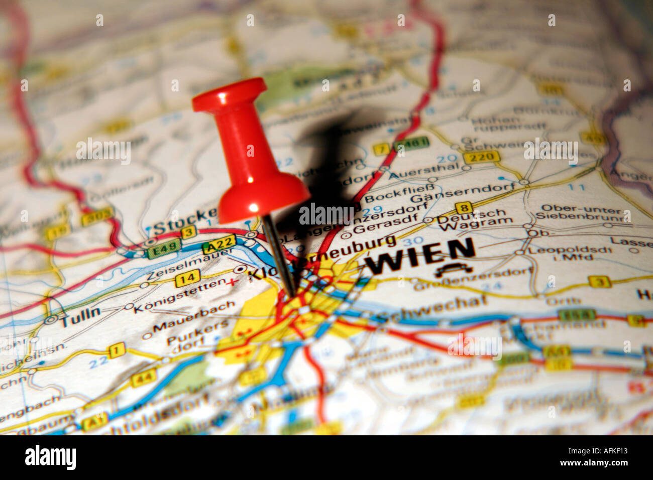 Wien map hi-res stock photography and images - Alamy