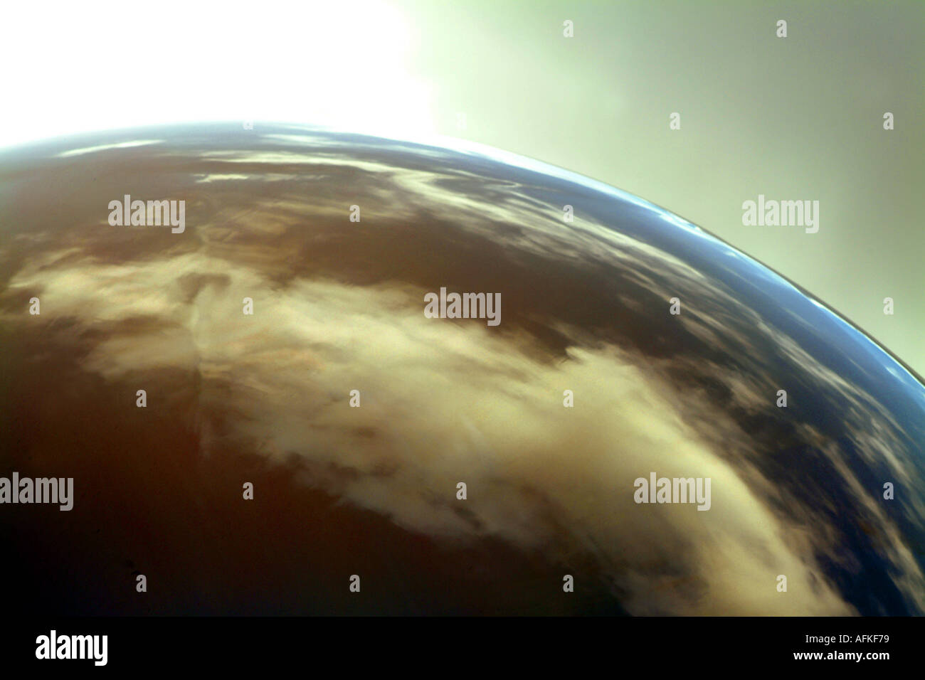 planet space clouds curve sphere Stock Photo - Alamy