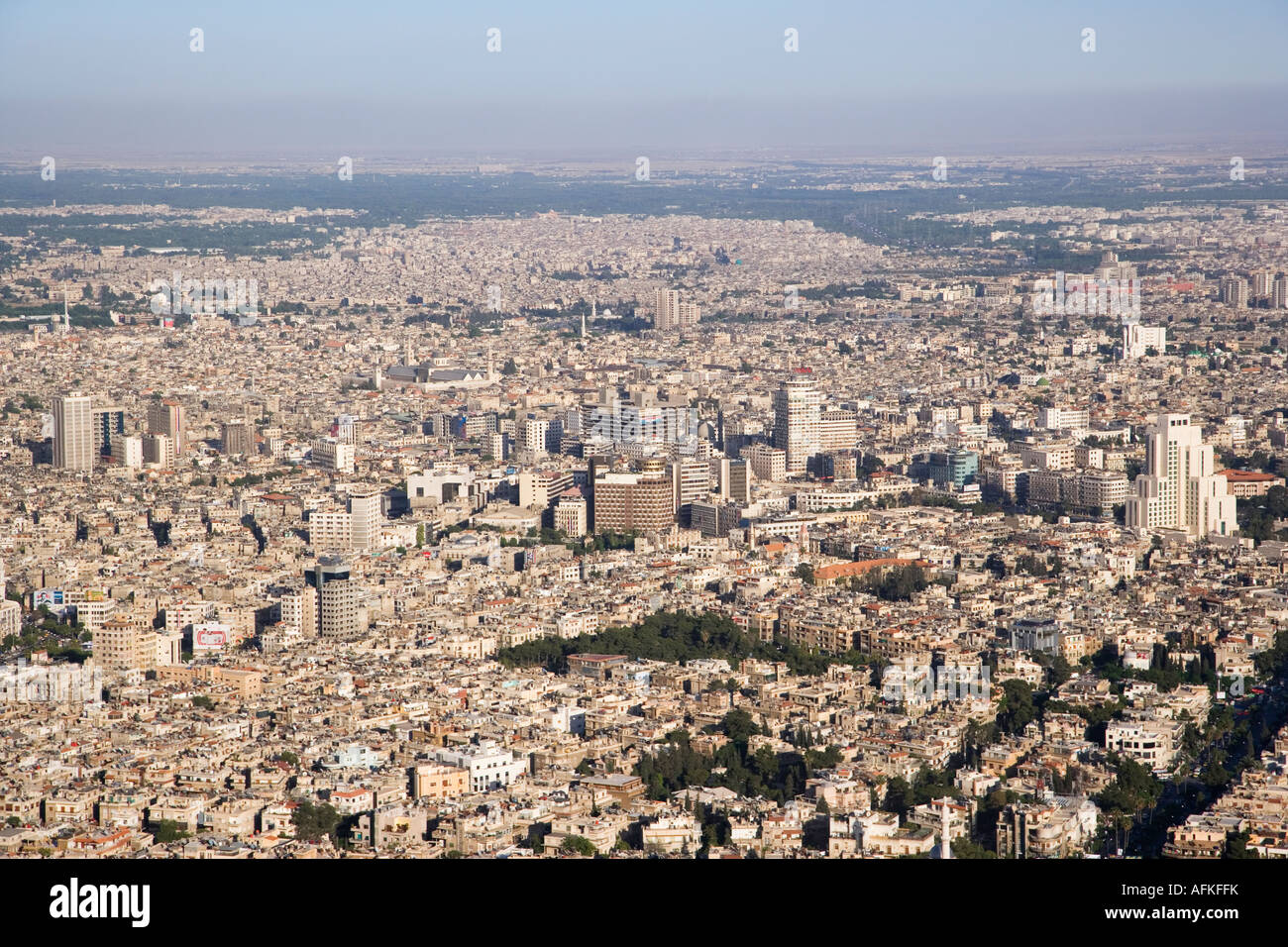 Aerial view damascus city hi-res stock photography and images - Alamy
