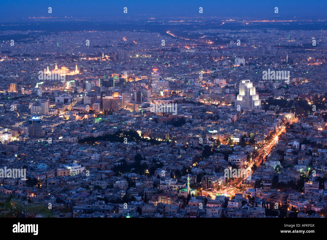 Aerial view city damascus syria hi-res stock photography and images - Alamy
