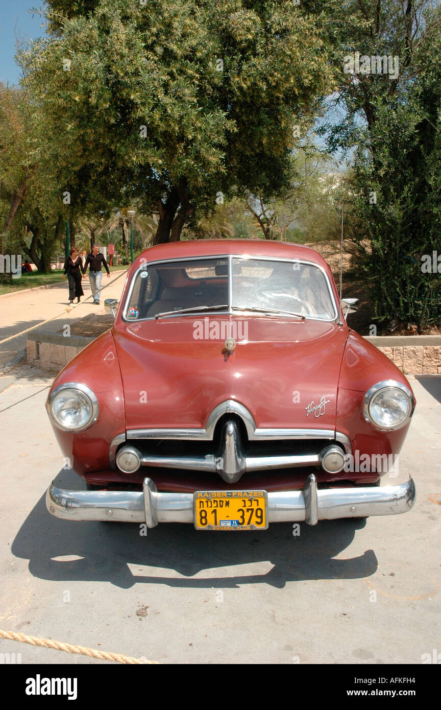 vintage car Tel Aviv fair grounds and convention centre Israel Stock ...