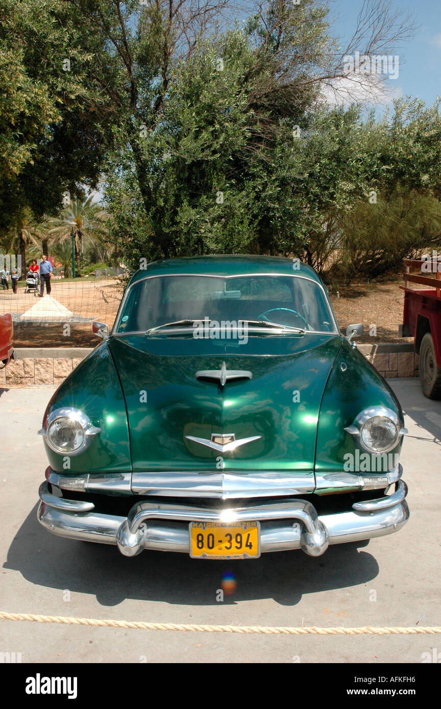 vintage car Tel Aviv fair grounds and convention centre Israel Stock ...