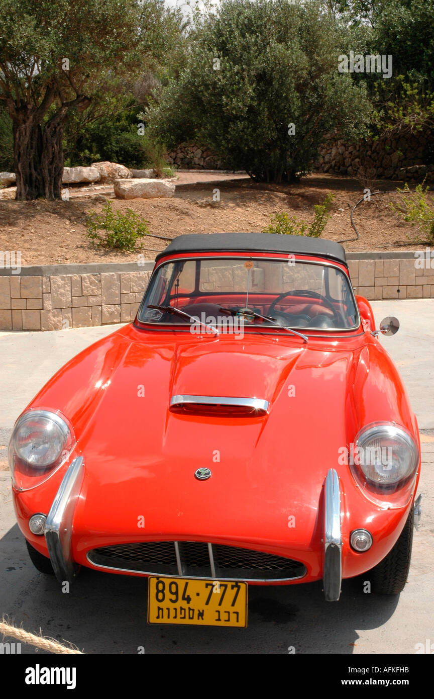 vintage car Tel Aviv fair grounds and convention centre Israel Stock ...