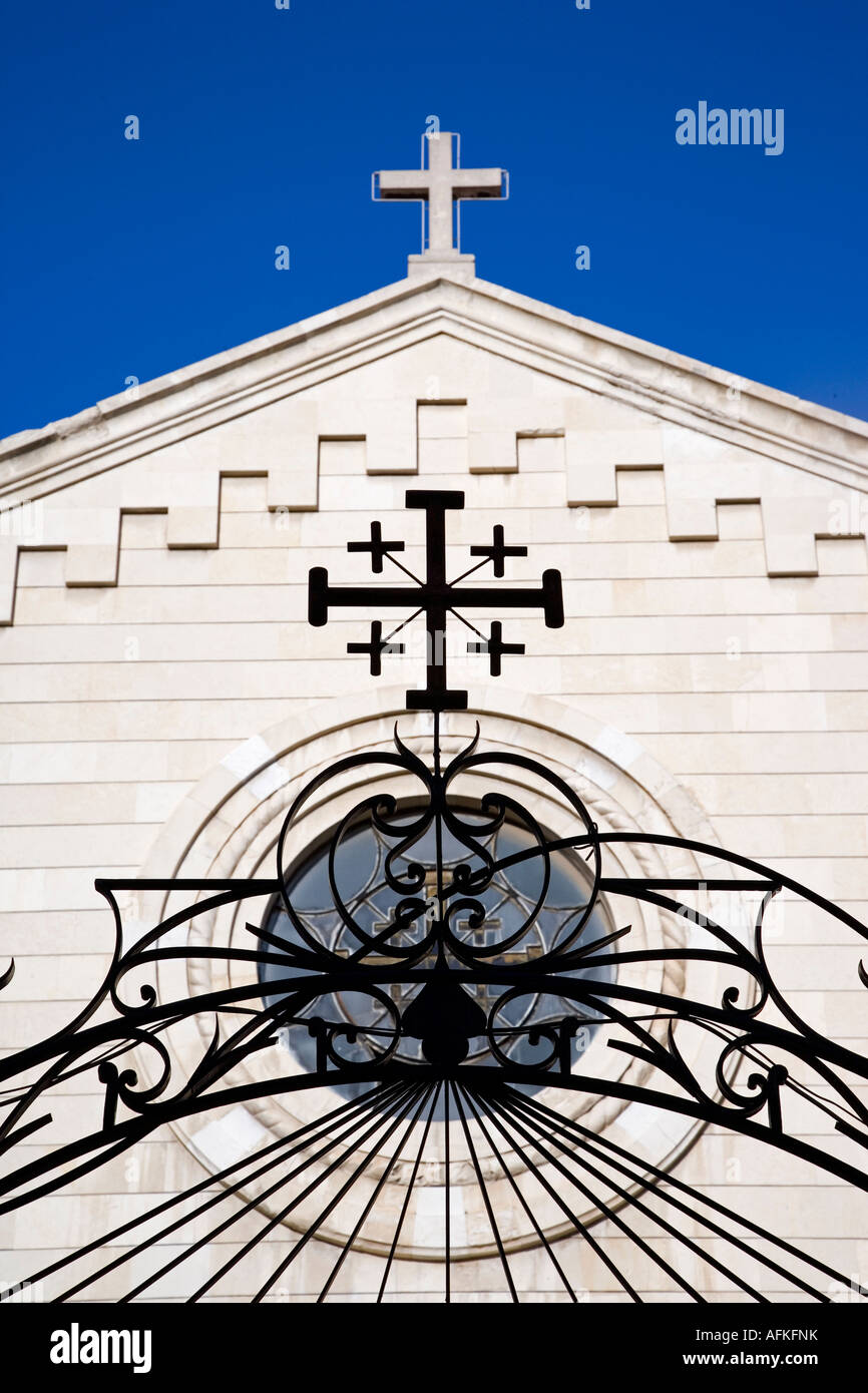 A Syrian Orthodox church in the Christian quarter of the Old City ...