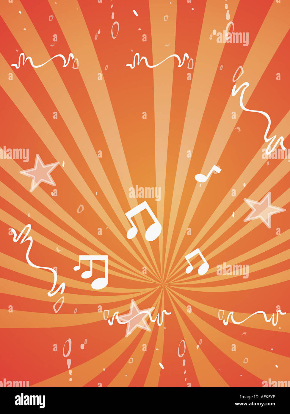Musical notes on a colored background Stock Photo - Alamy
