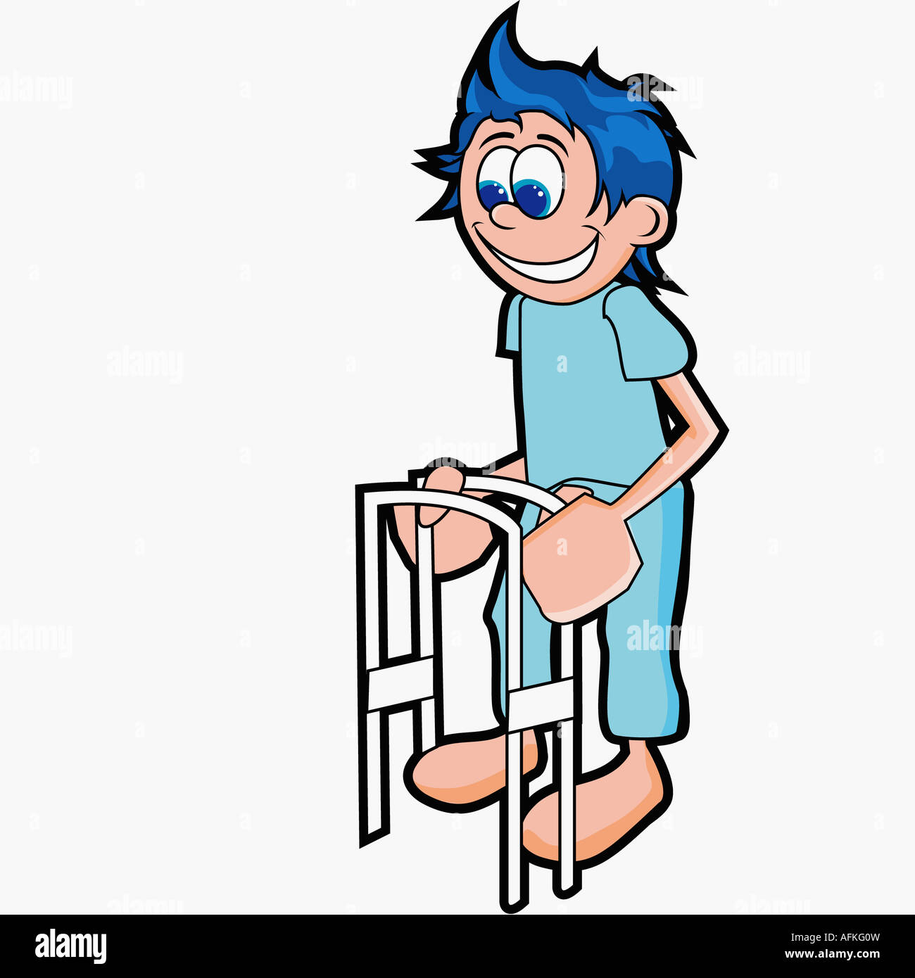 One male walker Cut Out Stock Images & Pictures - Alamy